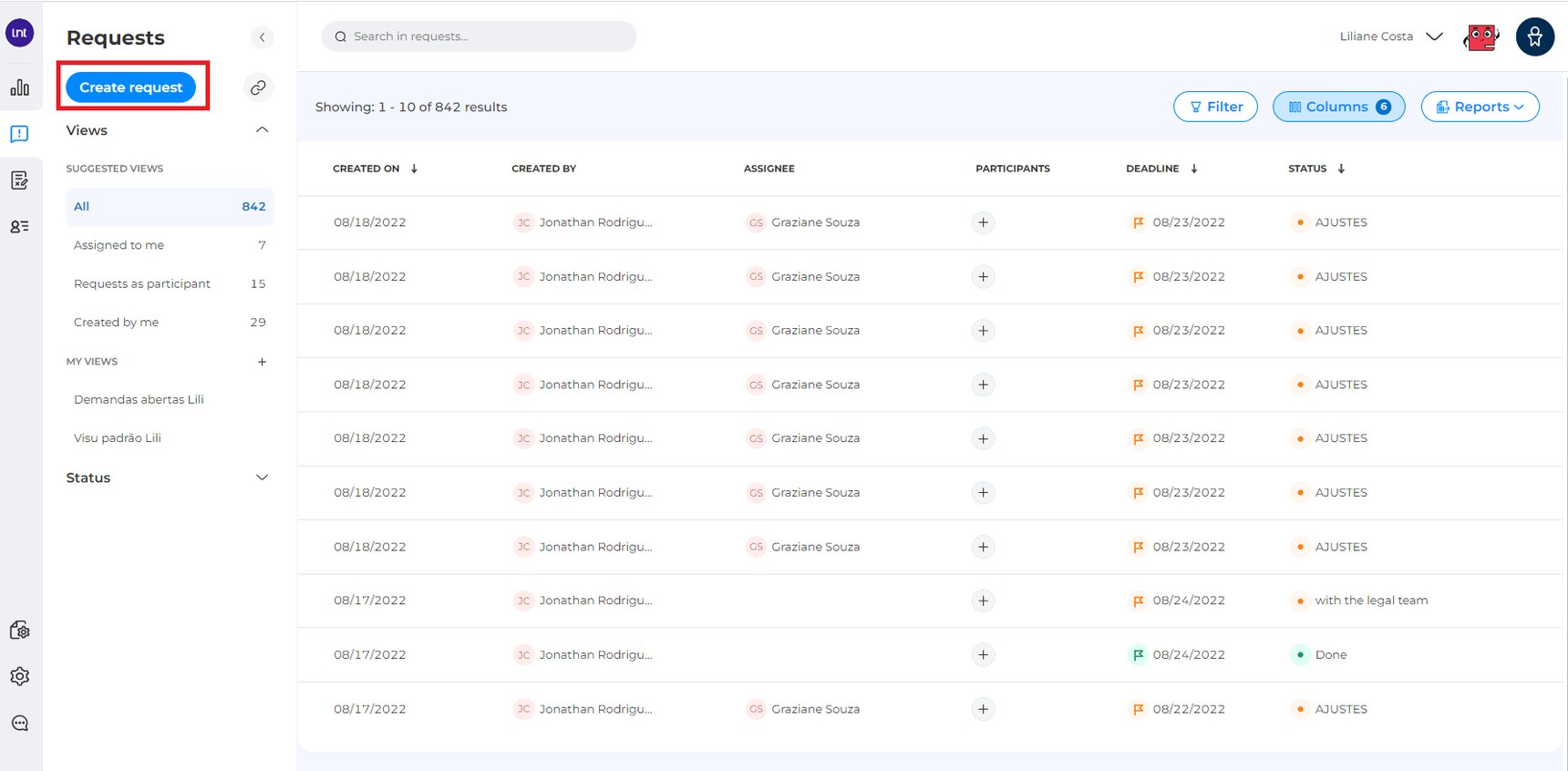 How to create a request?